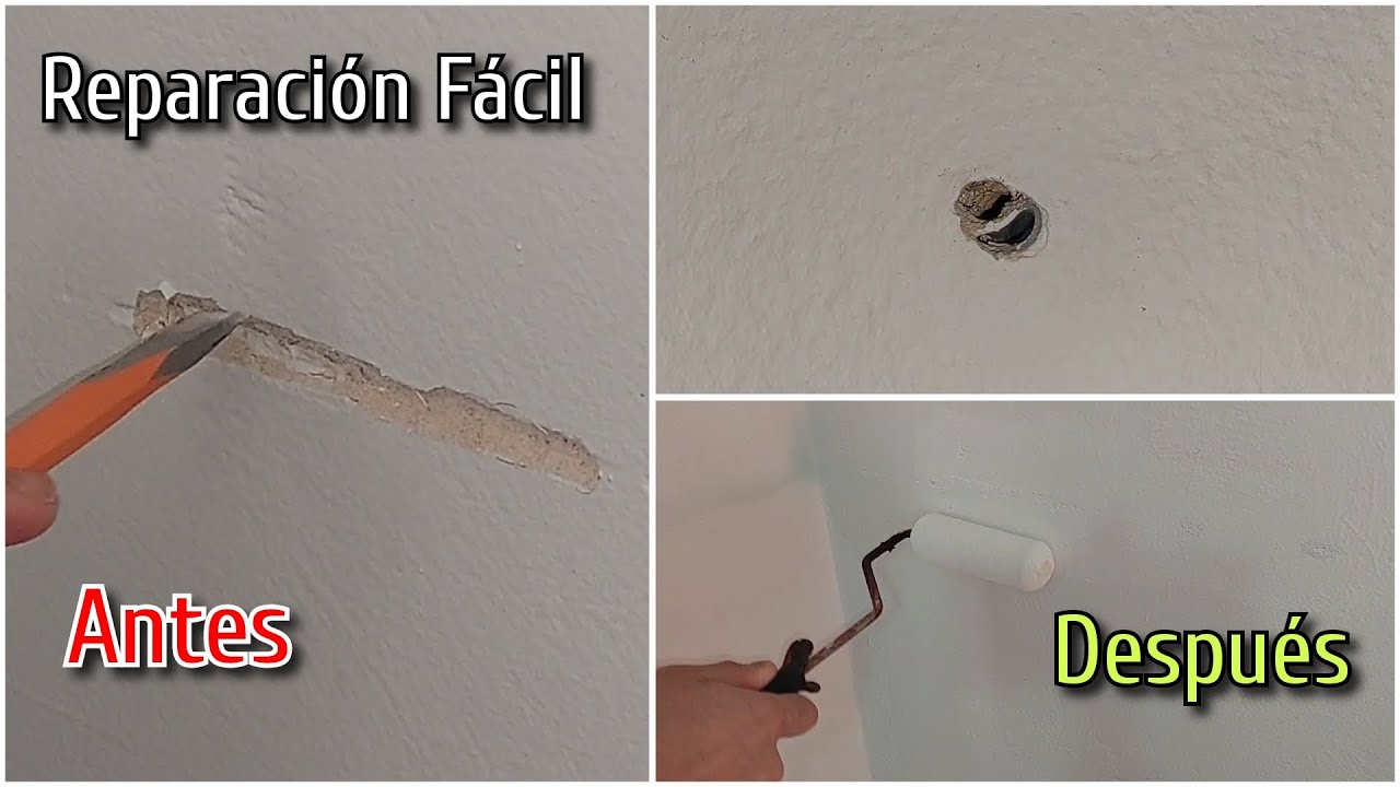 Como Reparar Grietas Y Agujeros En La Pared Youtube