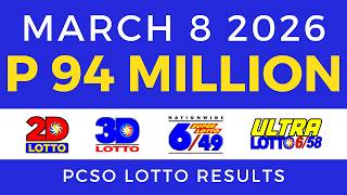 Lotto Result Today 9pm March 8 2026 Pcso Lotto Result Today Mp3 Music ...