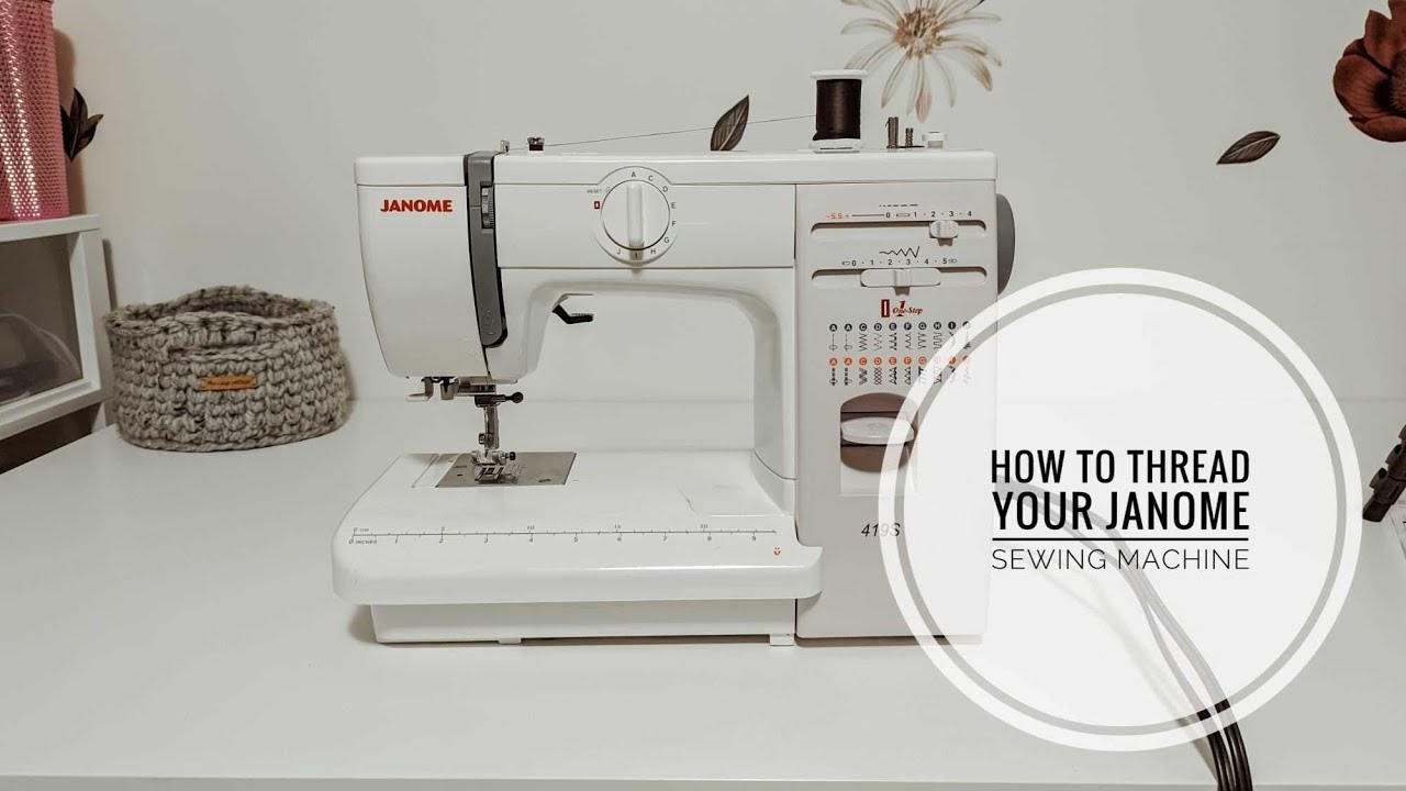 How To Thread Your Janome Sewing Machine Youtube