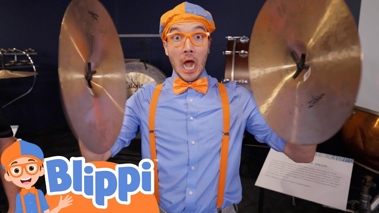 Blippi Learns About Musical Instruments At Rhythm Discovery Center