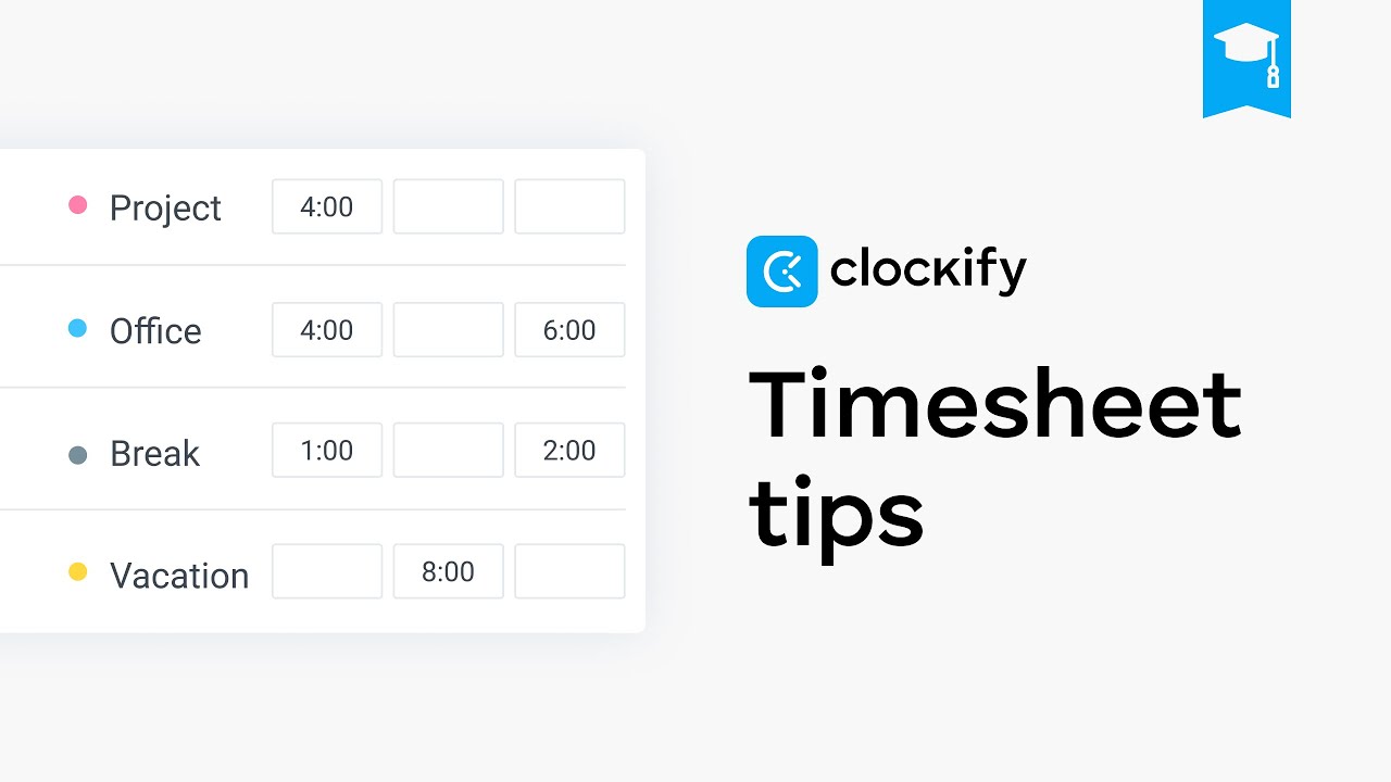 Clockify Tutorial Timesheet Tips Youtube