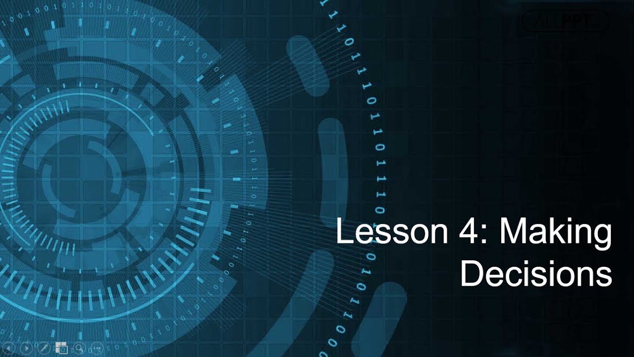 Computer Programming Lesson 4 Making Decisions Youtube