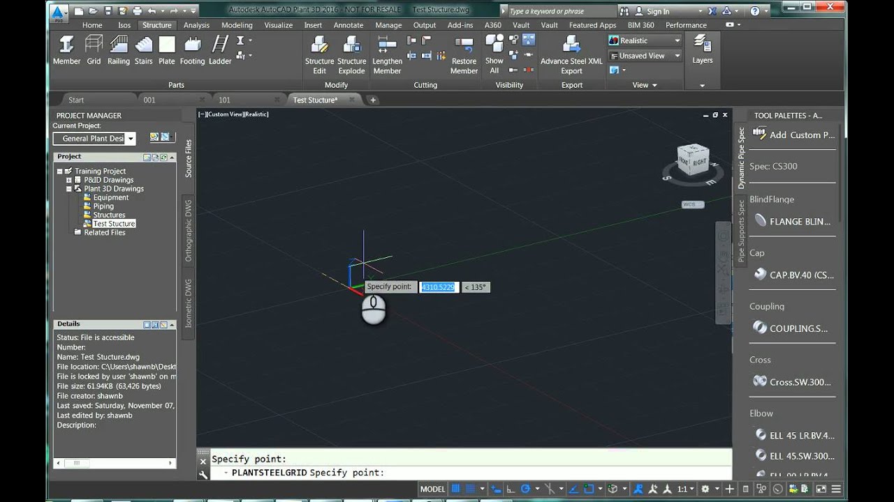 Plant 3d Creating A Structural Grid Youtube