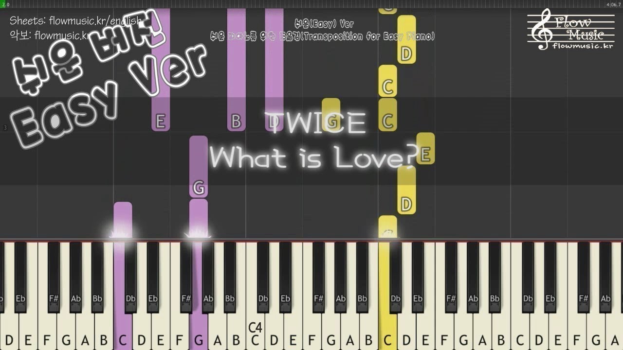 Easy Ver 쉬운 버전 Twice What Is Love Piano Tutorial 치기 쉬운 피아노 배우기