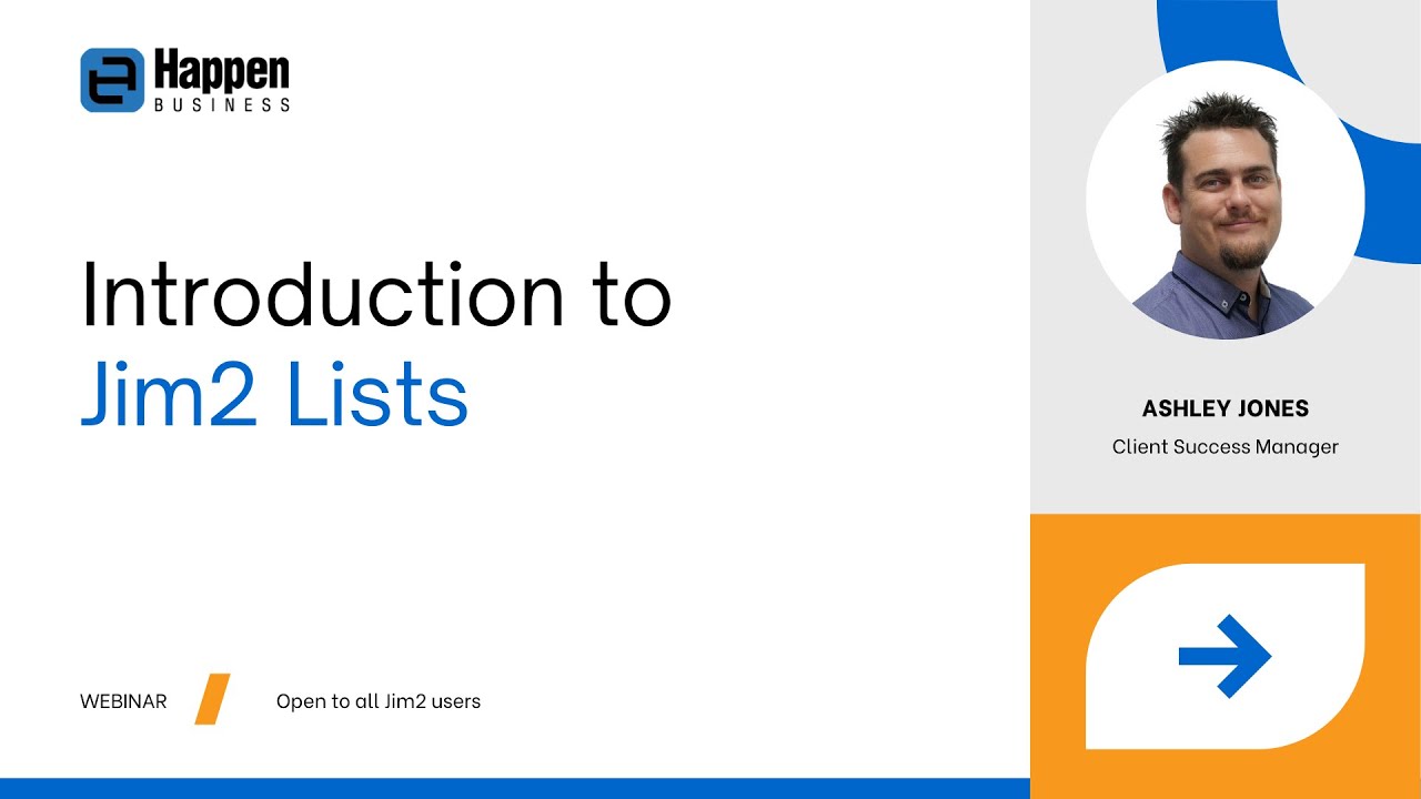Webinar Introduction To Lists In Jim2 Business Engine Youtube