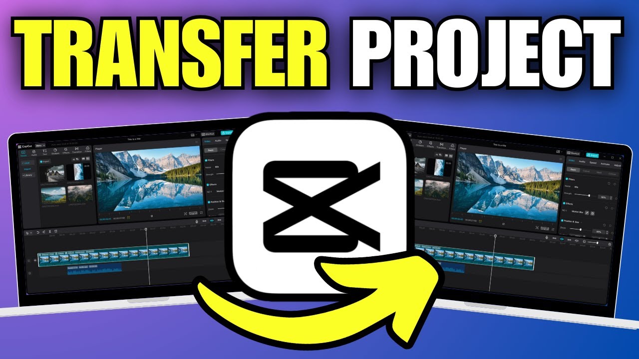 How To Move Transfer Capcut Project To Another Pc Youtube