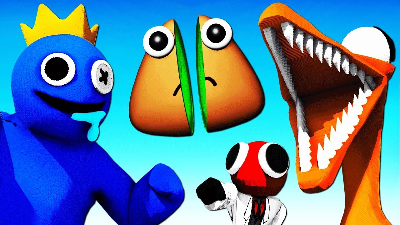 Pou Vs Rainbow Friends Youtube