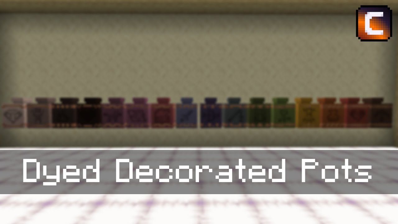 Dyed Decorated Pots Minecraft Mod Showcase Youtube