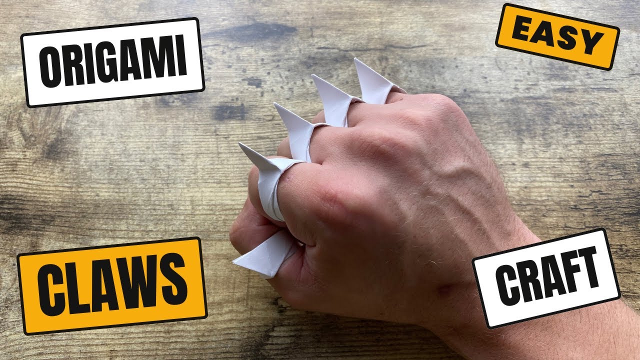 Claws Origami Step By Step Easy Craft Tutorial Diy Wolf Claws