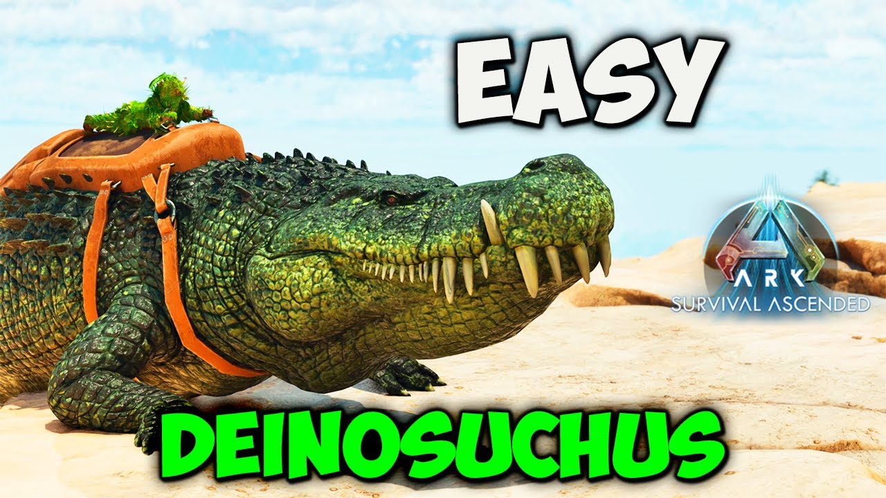 The Best Way To Solo Tame A Deinosuchus Easy Ark Survival Ascended