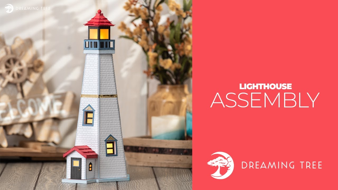 Svg File Lighthouse Assembly Tutorial For Cricut Silhouette And