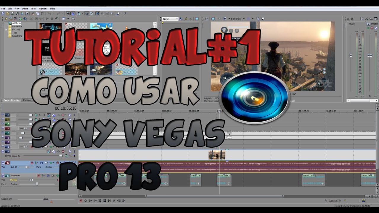 Como Usar Sony Vegas Pro 13 Tutorial Editar Cortar Y Renderizar Youtube