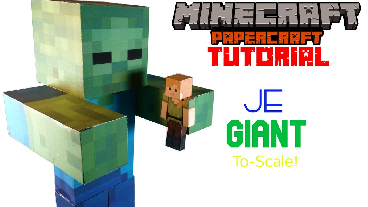How To Make A Giant Minecraft Papercraft Tutorial Youtube