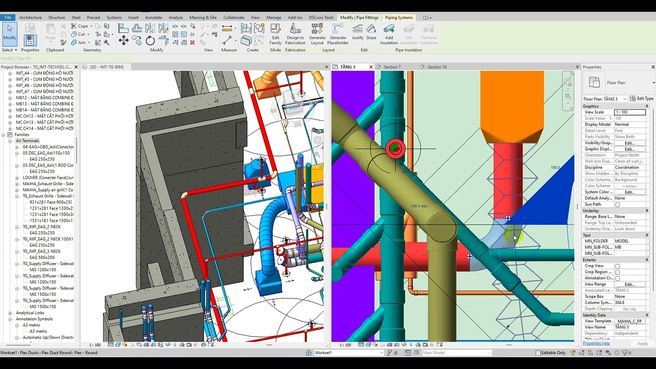 Revit Combine Mechanical System 26 Youtube