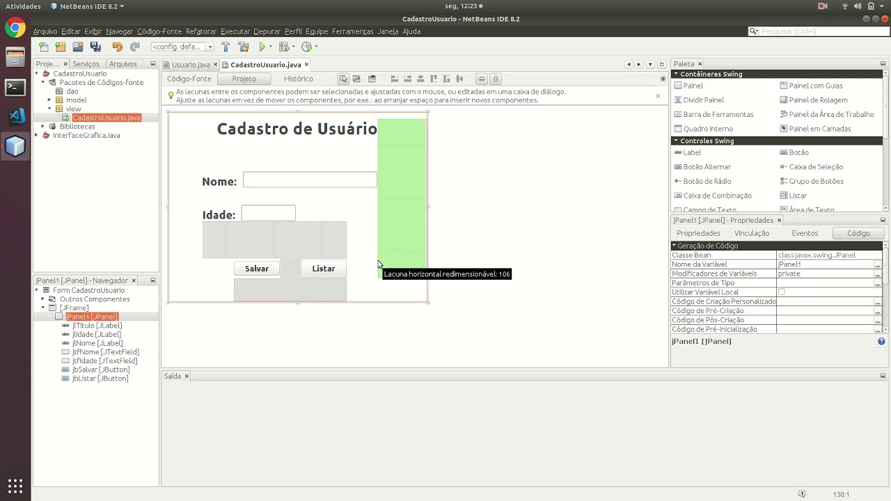 Interface Gráfica Utilizando Java Netbeans Ide Youtube