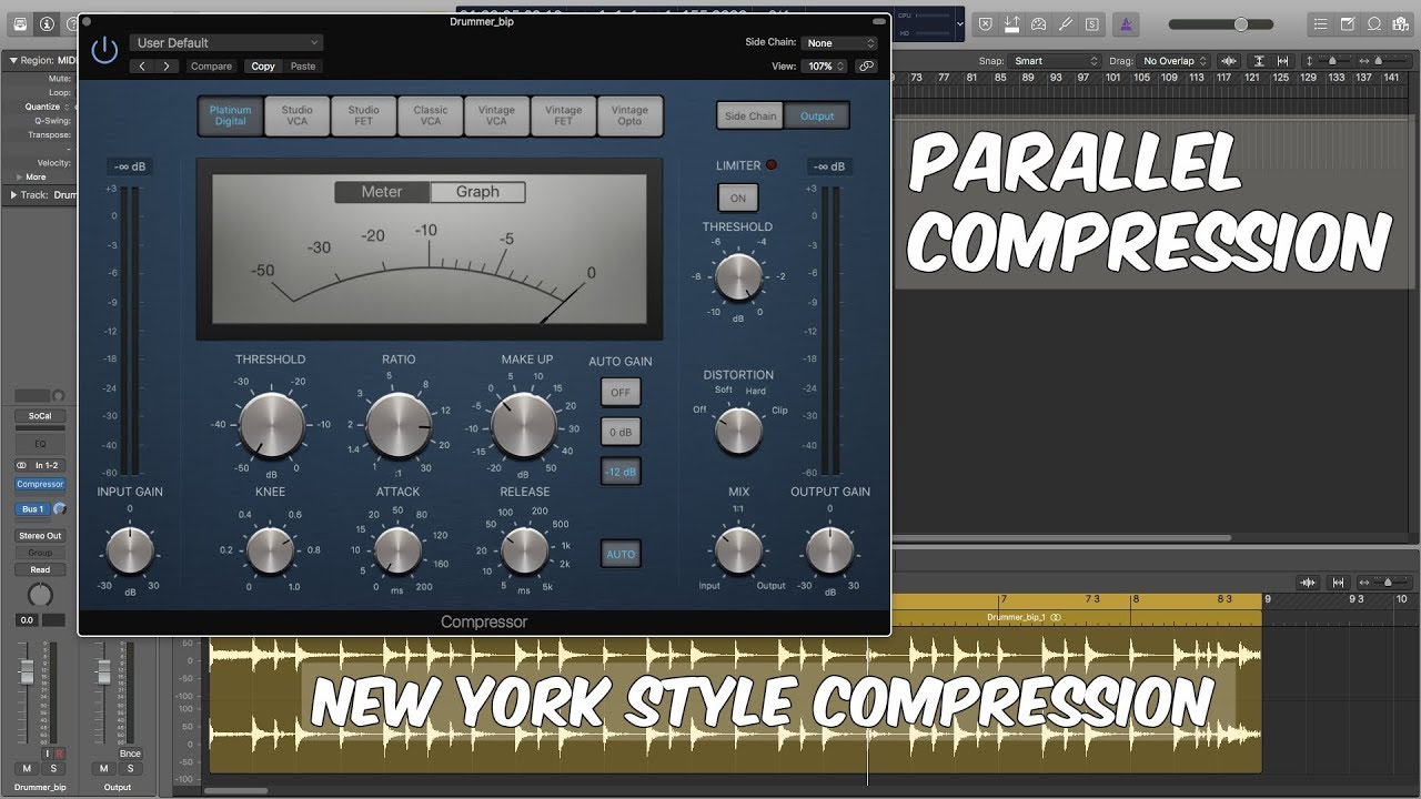 Logic Pro X How To Use Parallel Compression Youtube