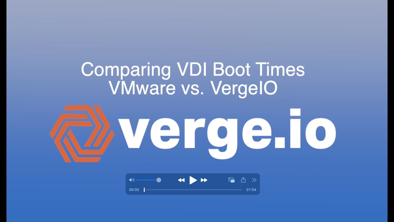 Comparing Vm Boot Time Vmware Vs Vergeos Youtube