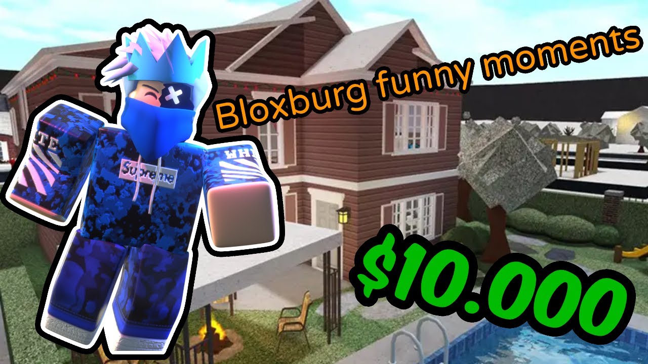 Building My Bloxburg House Bloxburg Funny Moments 1 Roblox Youtube
