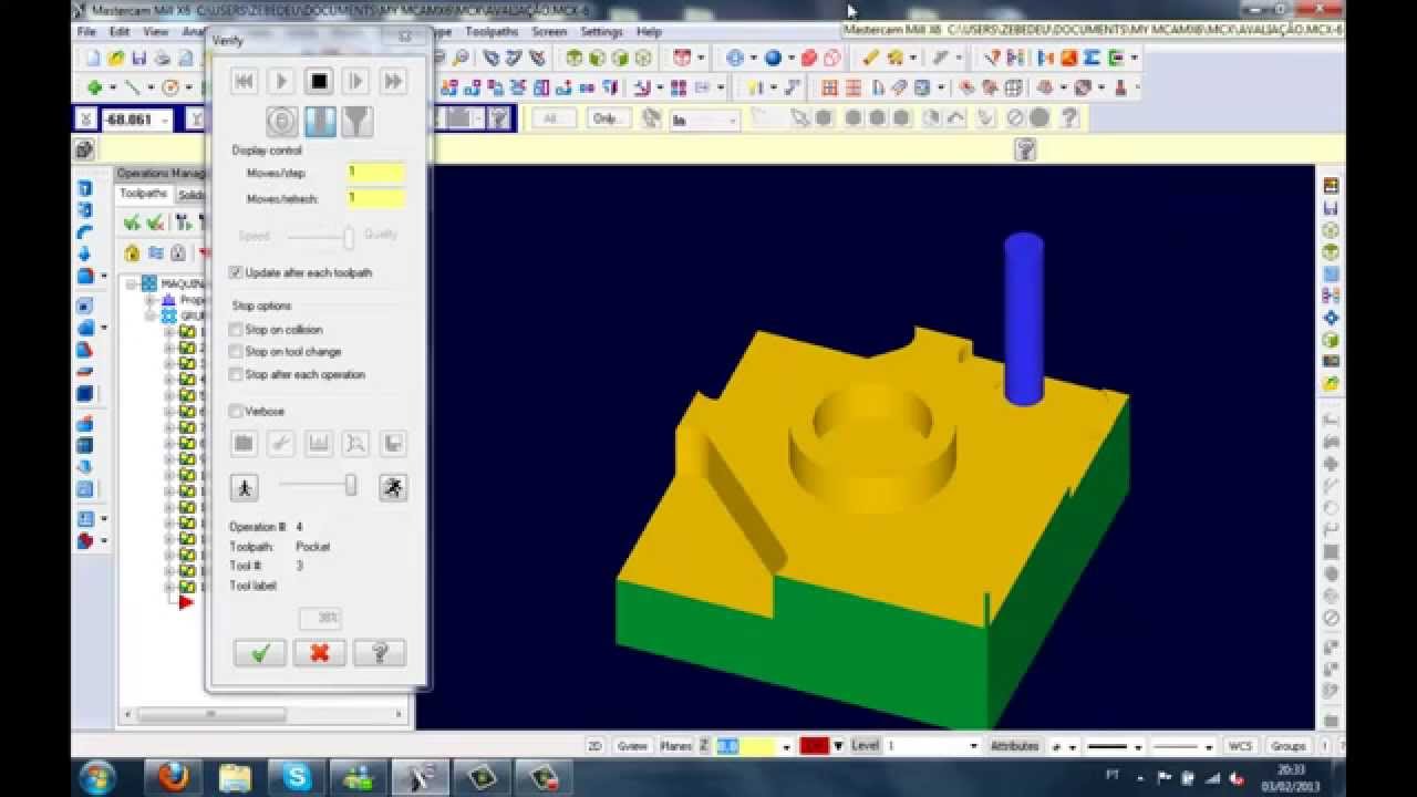 Mastercam X6 2d Youtube