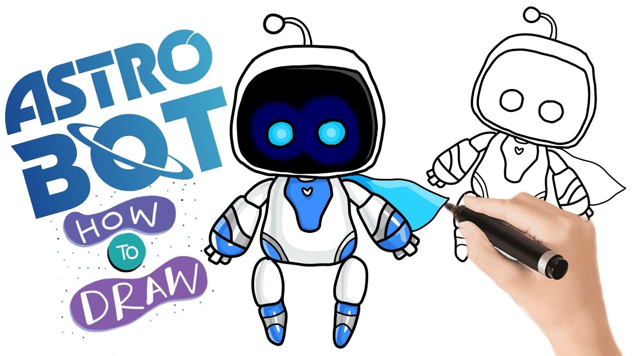 How To Draw Astro Bot Cp Drawing Tutorials Youtube
