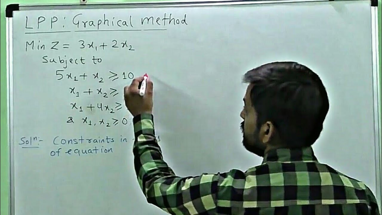 03 L Graphical Method In Lpp L Minimization With Three Constraints L