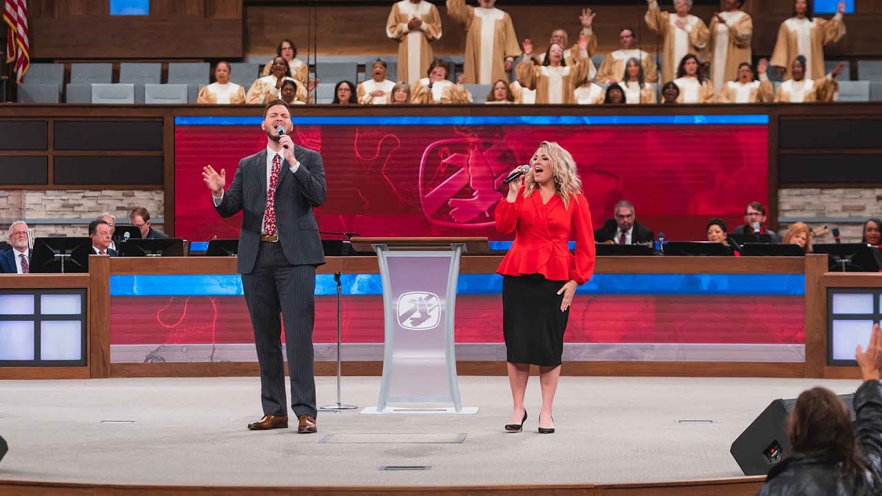 He Touched Me Live Joseph Larson Grace Brumley Youtube Music