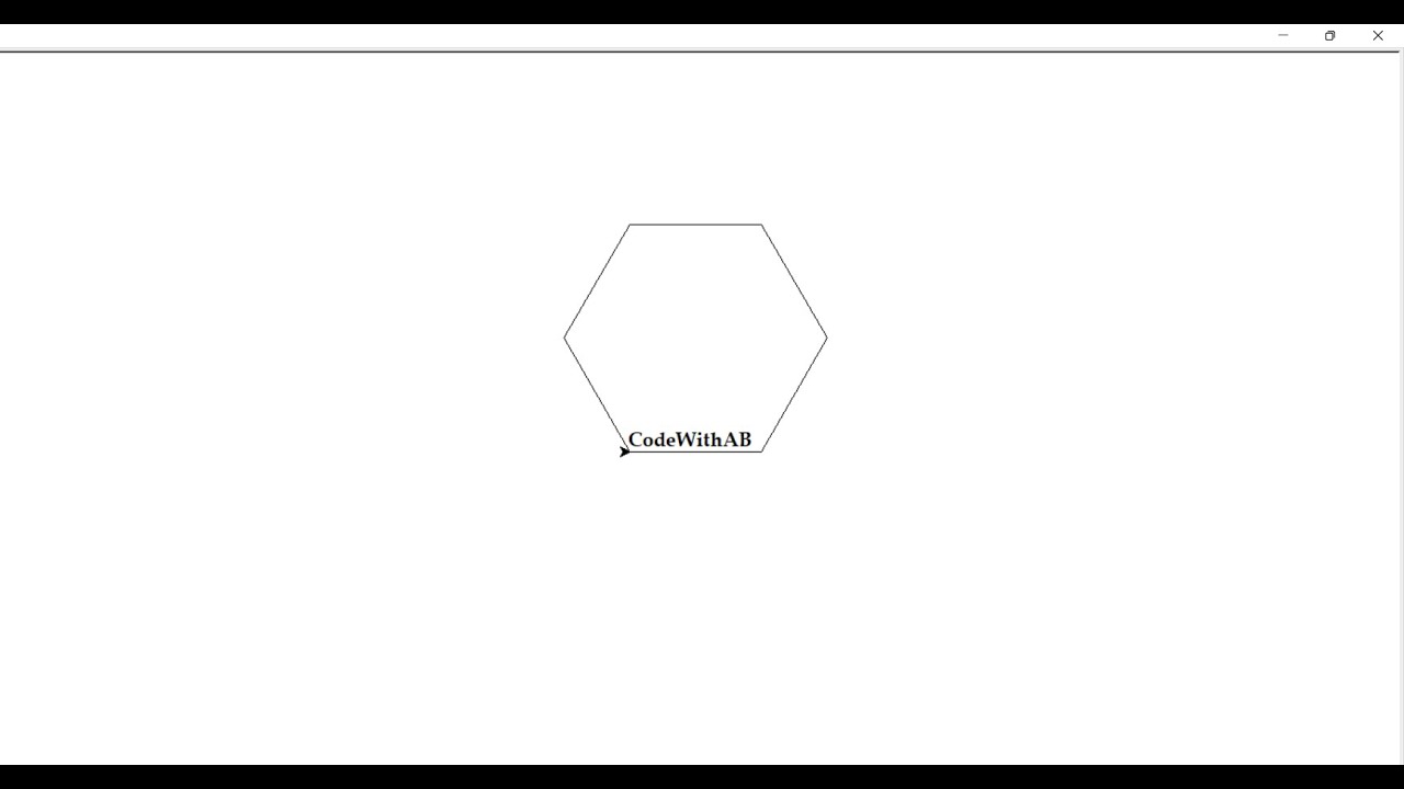 Draw Hexagon Using Turtle In Python Turtle Python Youtube