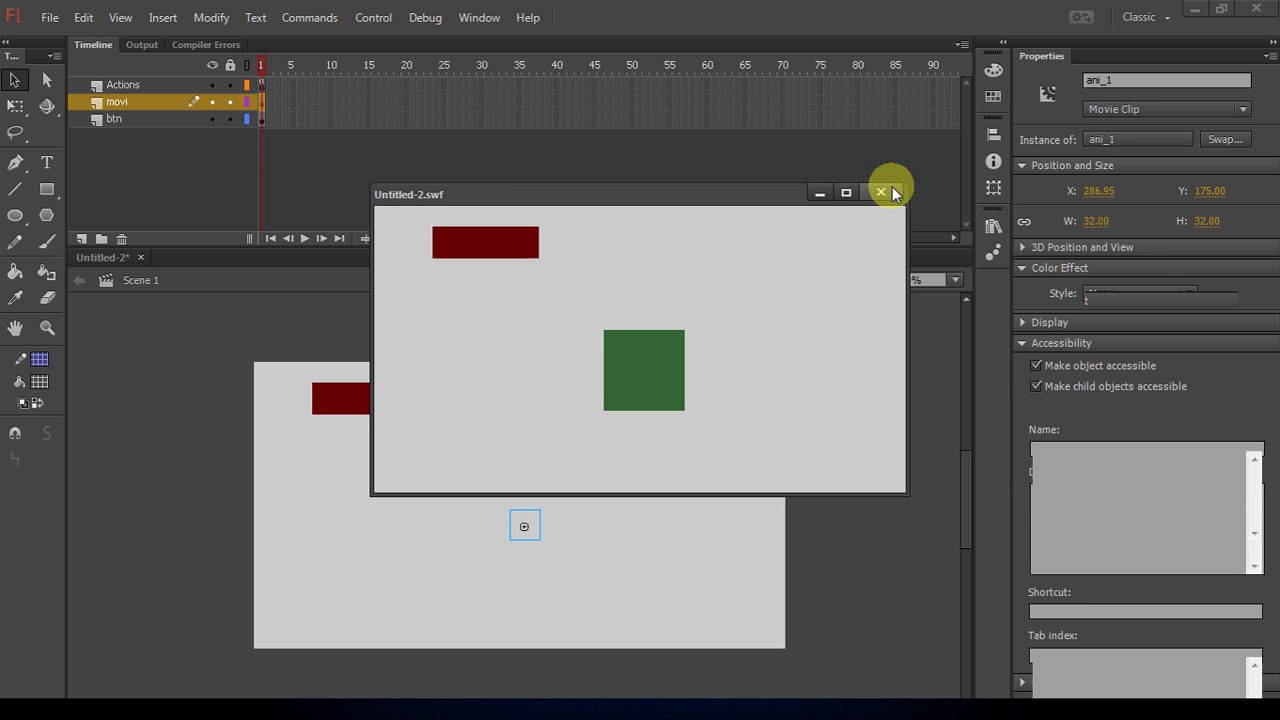 Creating Button Flash Cc Youtube