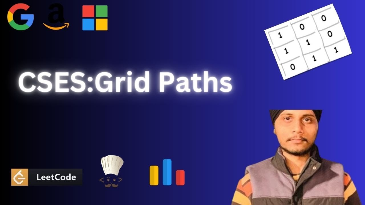 Cses Grid Paths Dynamic Programming Youtube