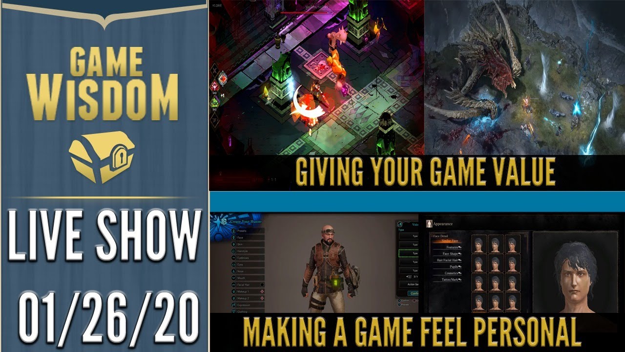 Game Wisdom Live 1 26 20 Topics Include Making A Game Personal And