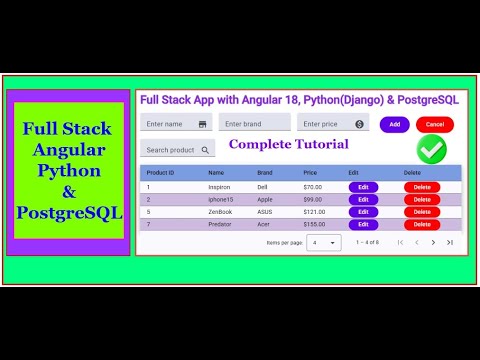 Building A Full Stack Web App With Angular 18 Python Postgresql