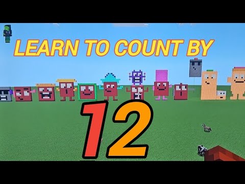 Learn To Count By 12 With Noah Minecraft Number Blocks Kids Learning