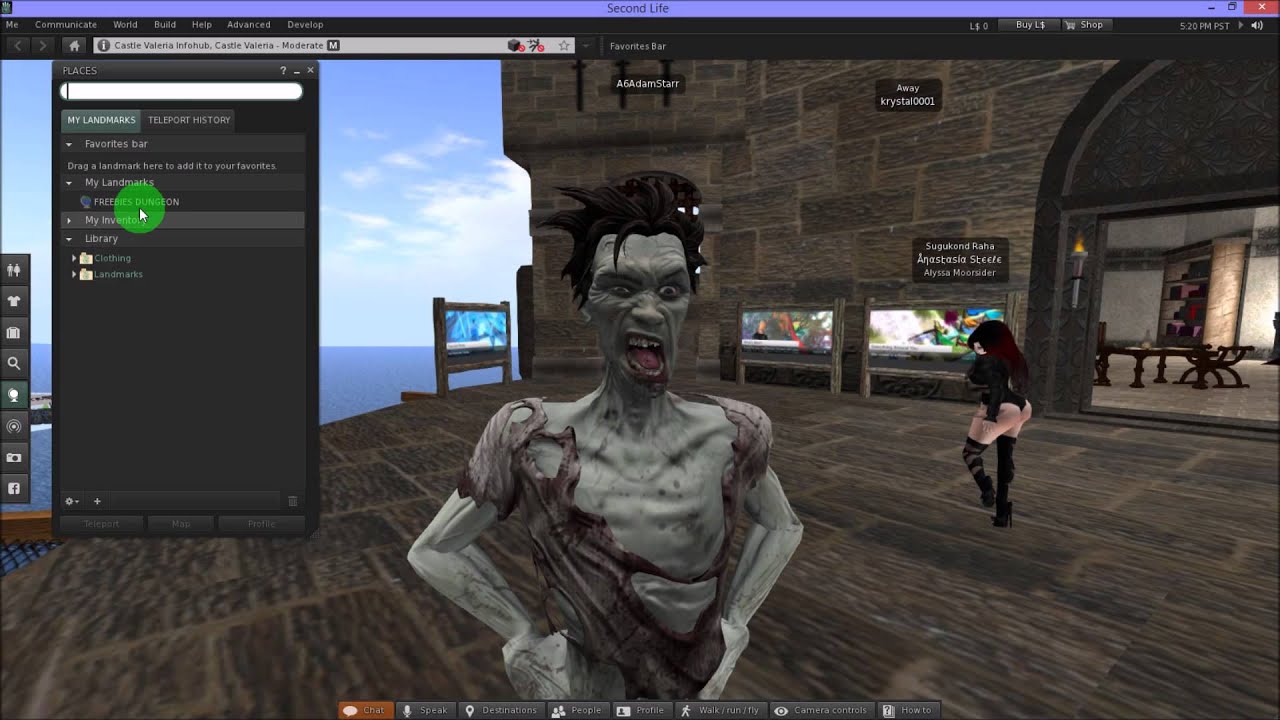 Second Life Tutorial 2 Getting Started With The User Interface Youtube