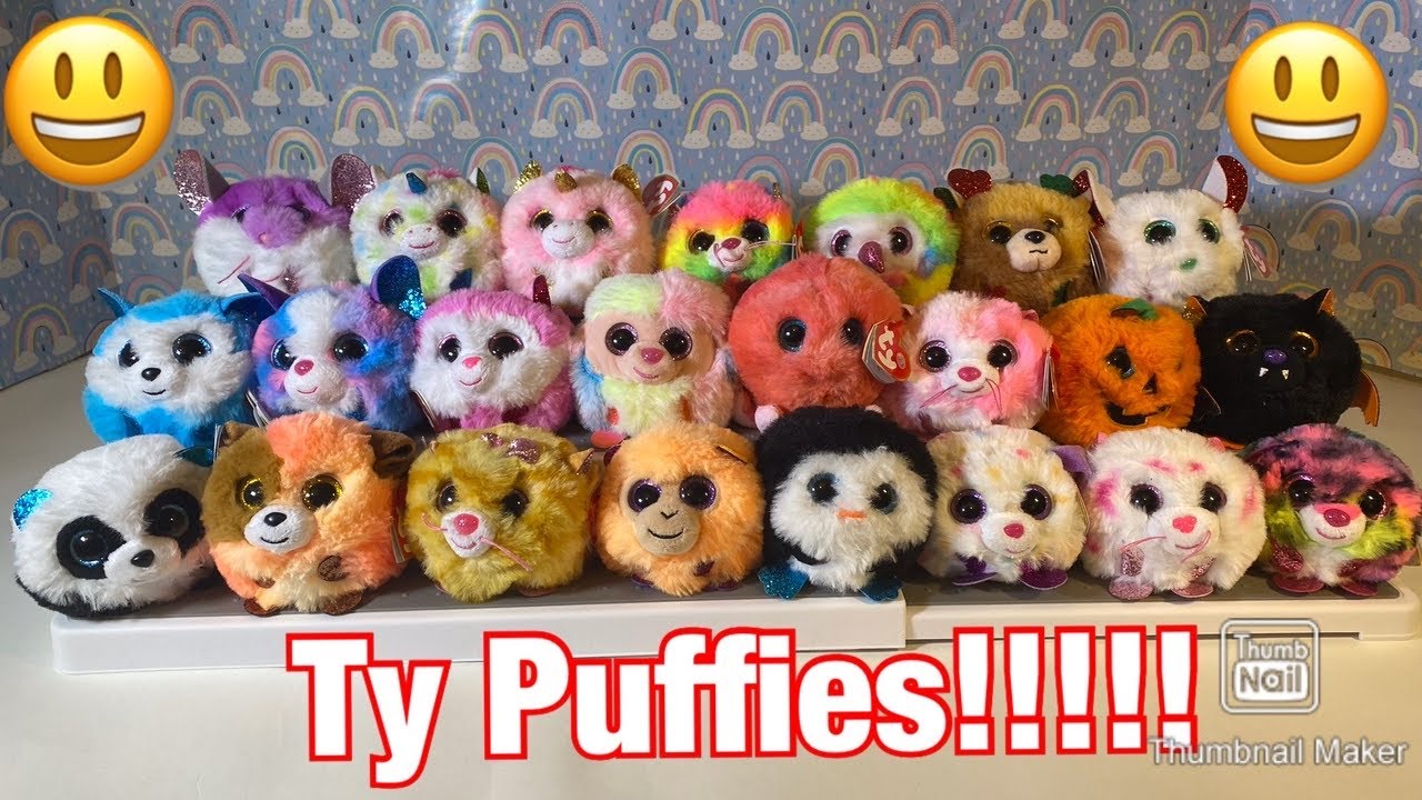 All The Ty Puffies So Far Youtube