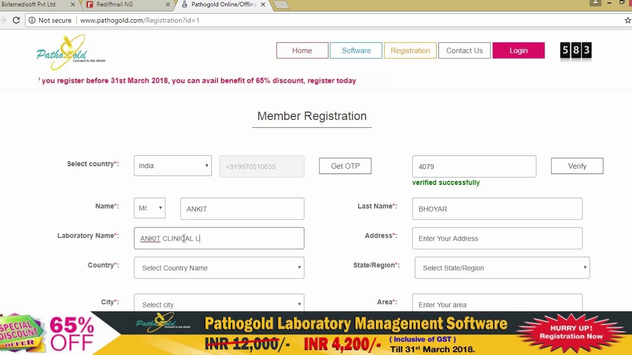 How To Register On Pathogold Youtube
