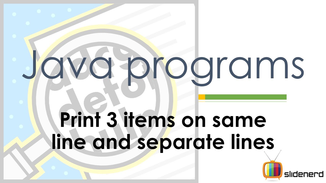 9 Java Print Vs Println Youtube