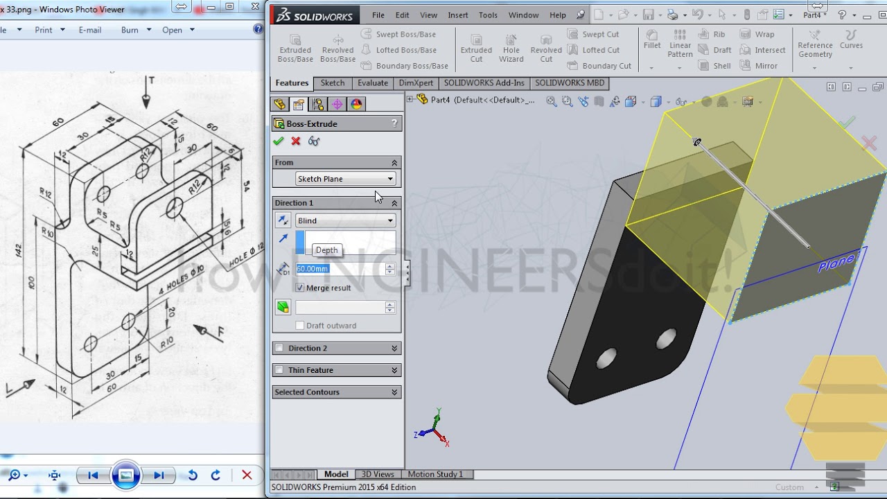 Solidworks Beginners Exercise 33 Practice Session Youtube