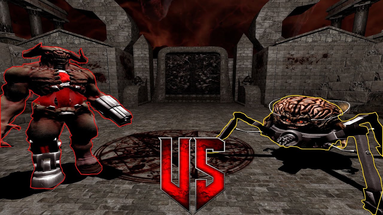 Cyberdemon Classic Vs Mastermind Doom 3 Monster Infighting Doom