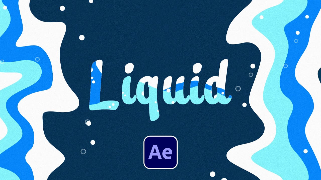 3 Motion Liquid Effects In After Effects Tutorial Title Graphics