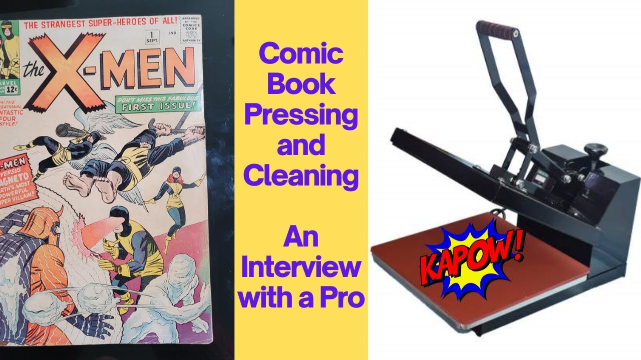 Comic Book Pressing And Cleaning With Indy Jim Youtube