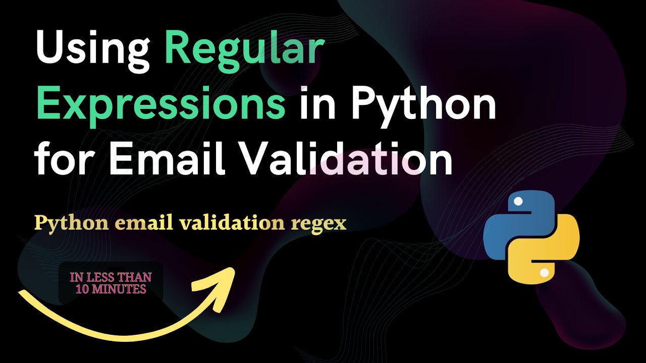 7 Using Regular Expressions In Python For Email Validation Youtube
