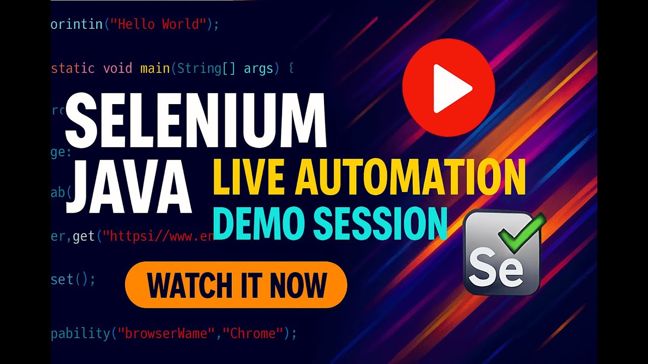 Demo Session Live Implementation Of Selenium Java Product Compare