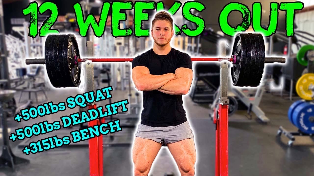 12 Weeks Out From My Powerlifting Competition New Volume Block Youtube