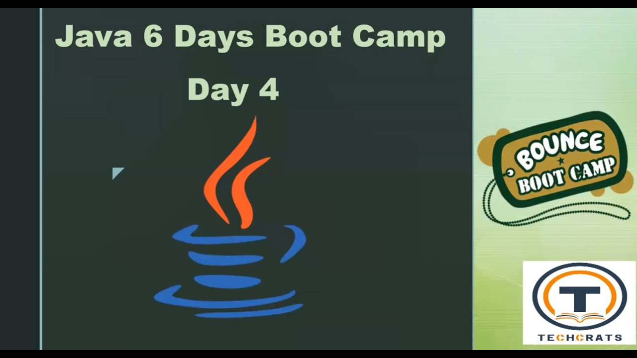 Day 4 Core Java Boot Camp Youtube