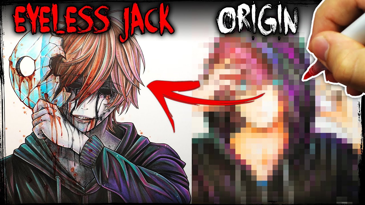 The Origin Of Eyeless Jack Creepypasta Story Drawing Pt 1 Youtube
