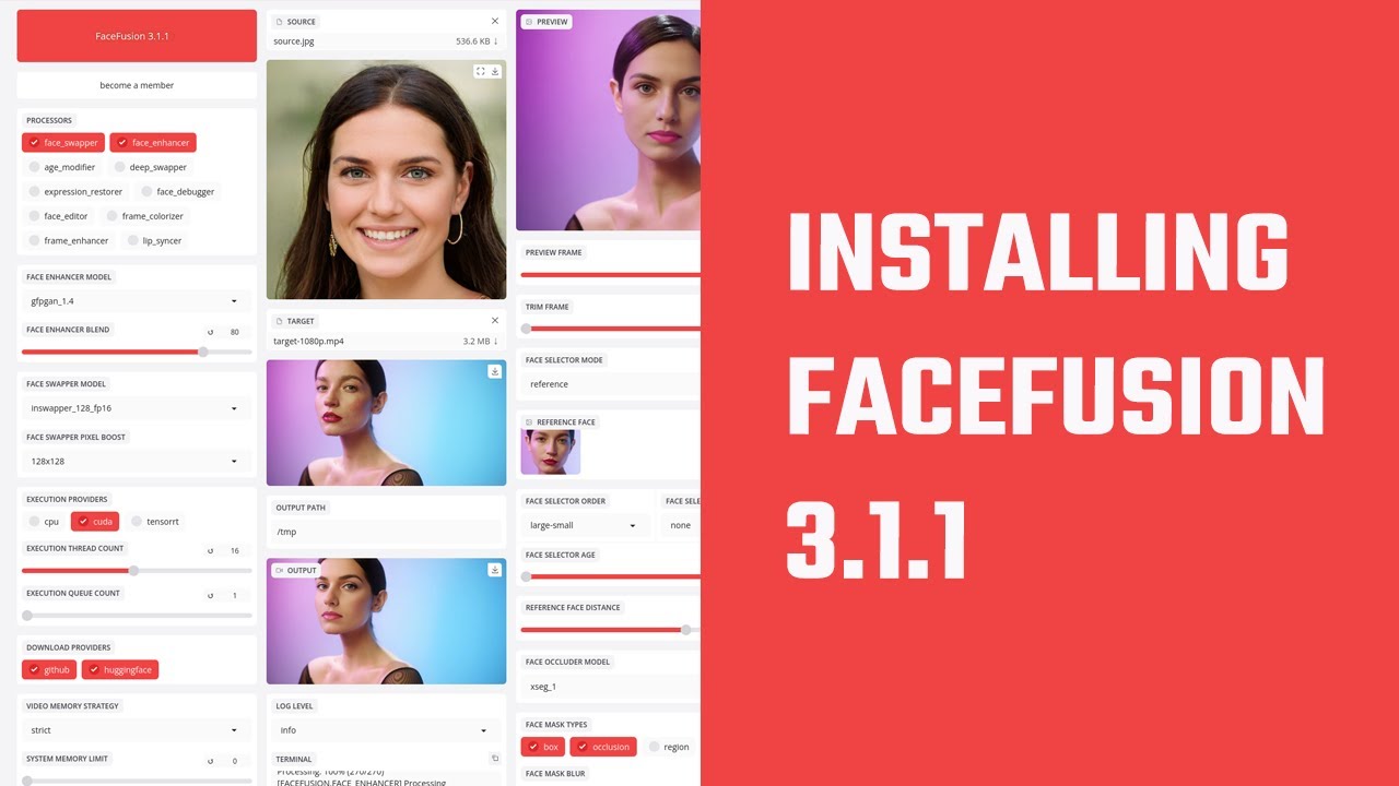 How To Install Facefusion 3 1 1 Or The Latest Version 3 2 0
