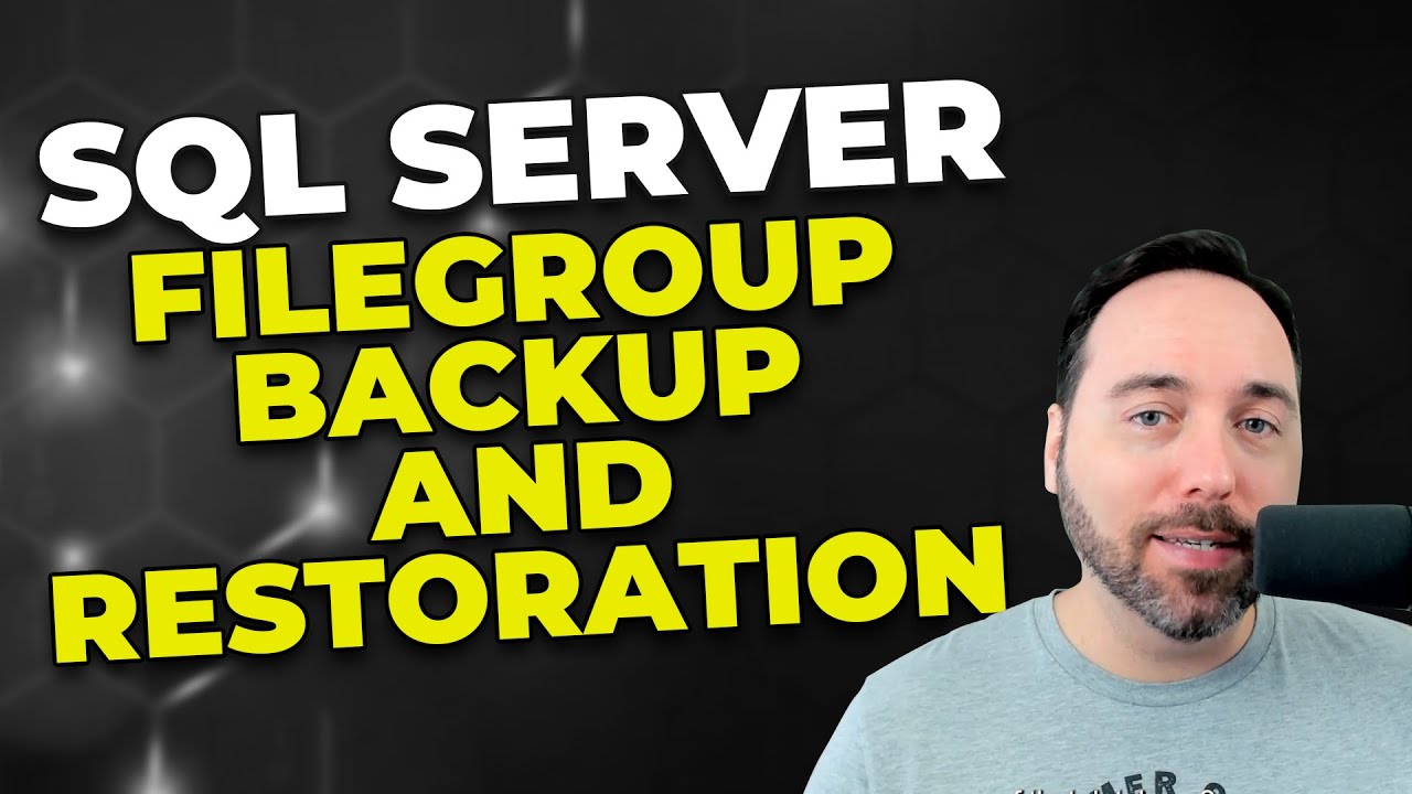 Sql Server Filegroup Backup And Restoration Youtube