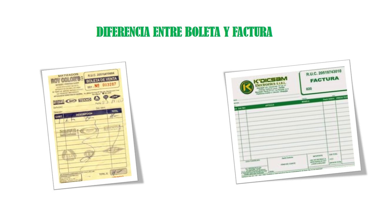 Boleta Y Factura Cuál Es Su Diferencia Y Cuándo Se Utilizan Okvm