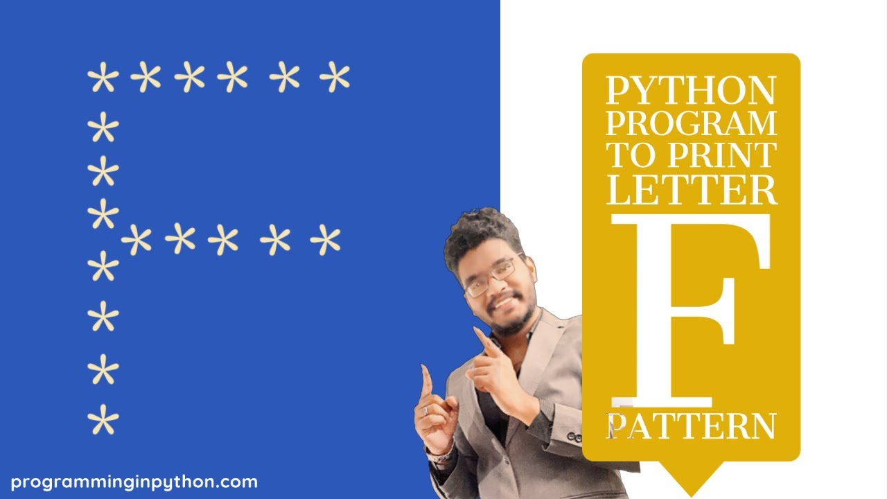 Python Program To Print Pattern Of Letter F Pattern Programming