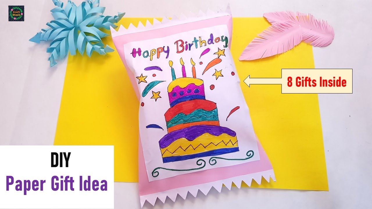 Cute Paper Gift Ideas Diy Birthday Pack Handmade Gifts Craft